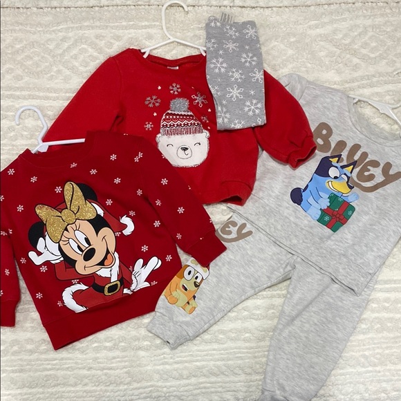 Matching Sets | Christmas Bundle Minnie Mouse And Bluey 2t | Poshmark